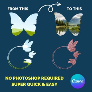 25 Customizable Canva Frames Butterflies, Butterfly Canva Templates ...