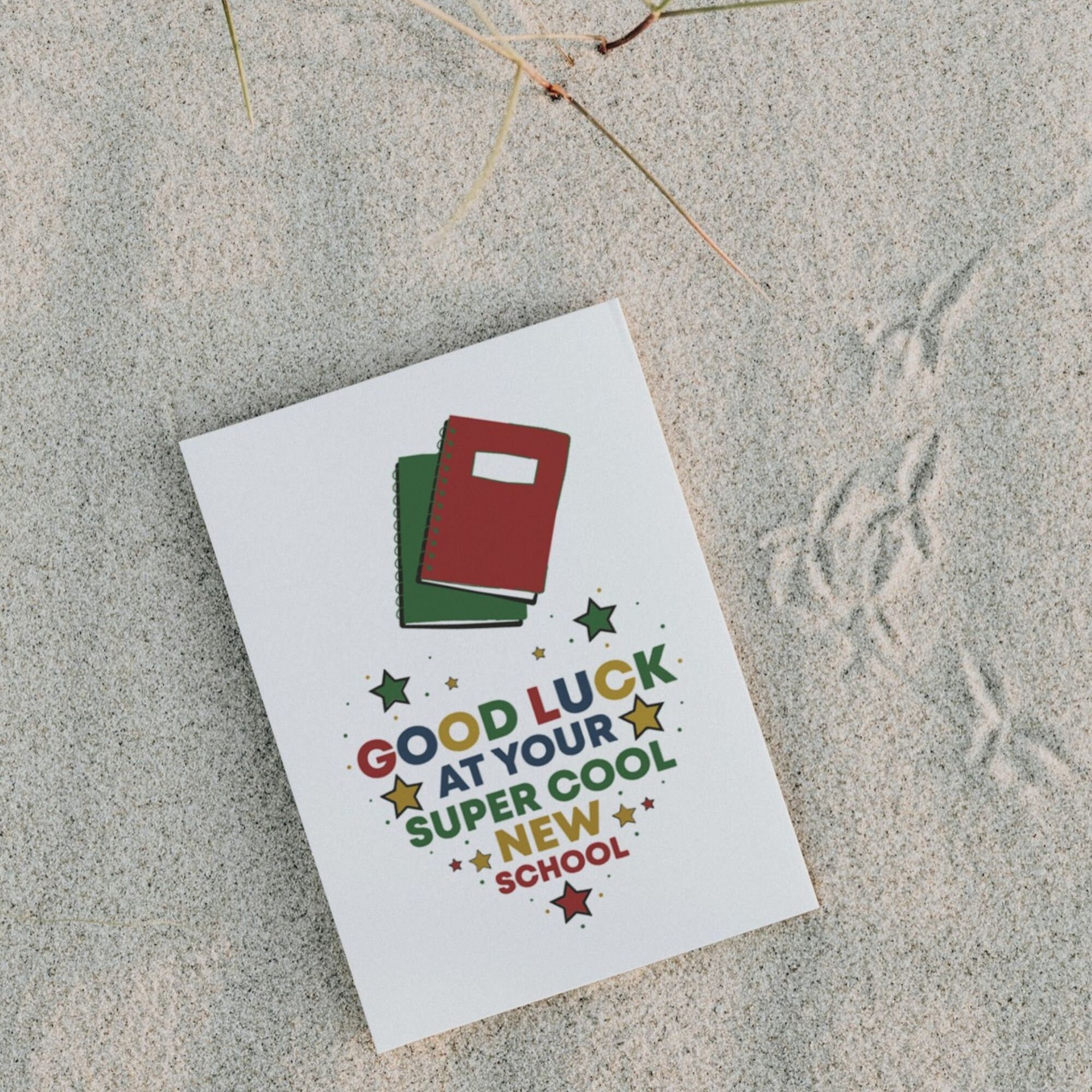 Printable Good Luck at Your Super Cool New School Card, Printable Going ...