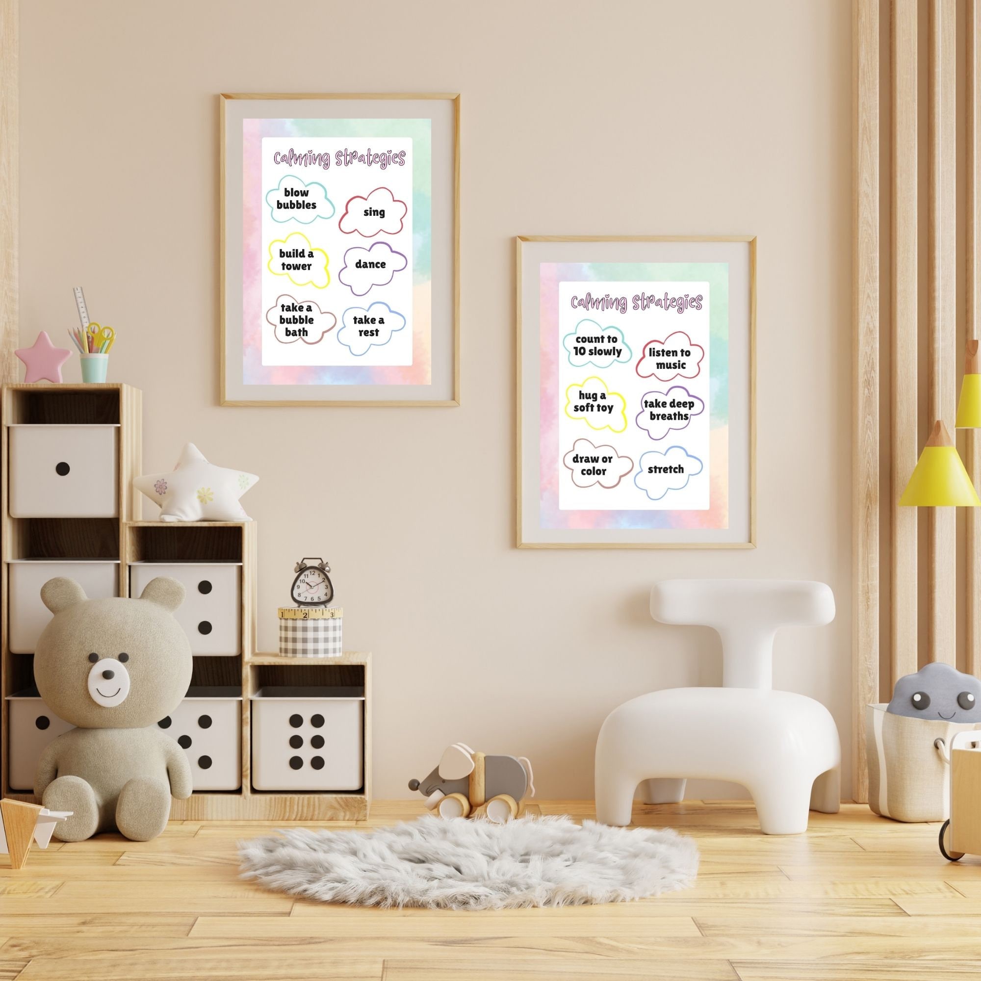 Printable Calming Strategies Poster Worksheet Kids Calm Down Corner ...