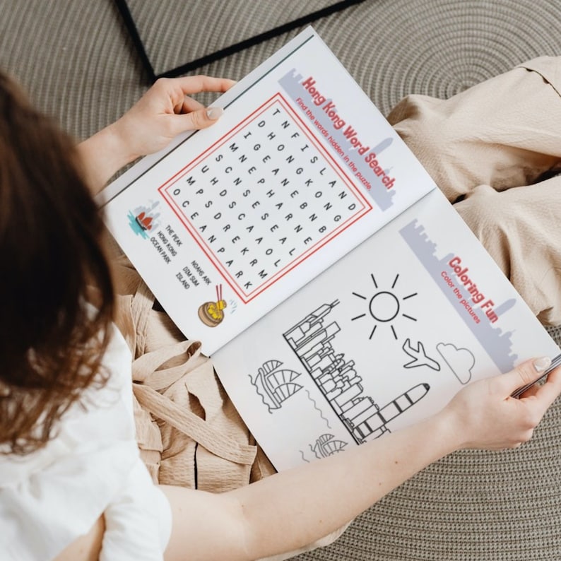 Hong Kong Printable Activity Book, Hong Kong, Printable Hong Kong ...