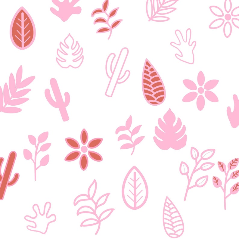 Pink BOHO Hand-drawn Clipart /pink Boho Png Clipart/boho for Art ...