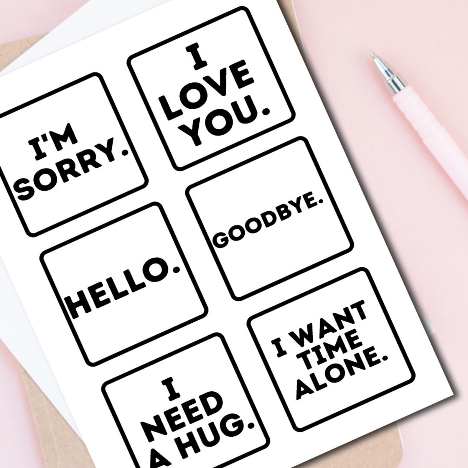 47 Printable Communication Cards Children /teens /adults, Selective ...