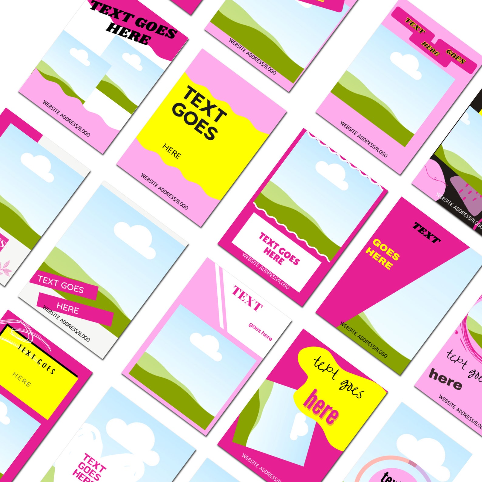 20 Editable PINTEREST Templates, Pinterest Feminine , Editable Banner ...