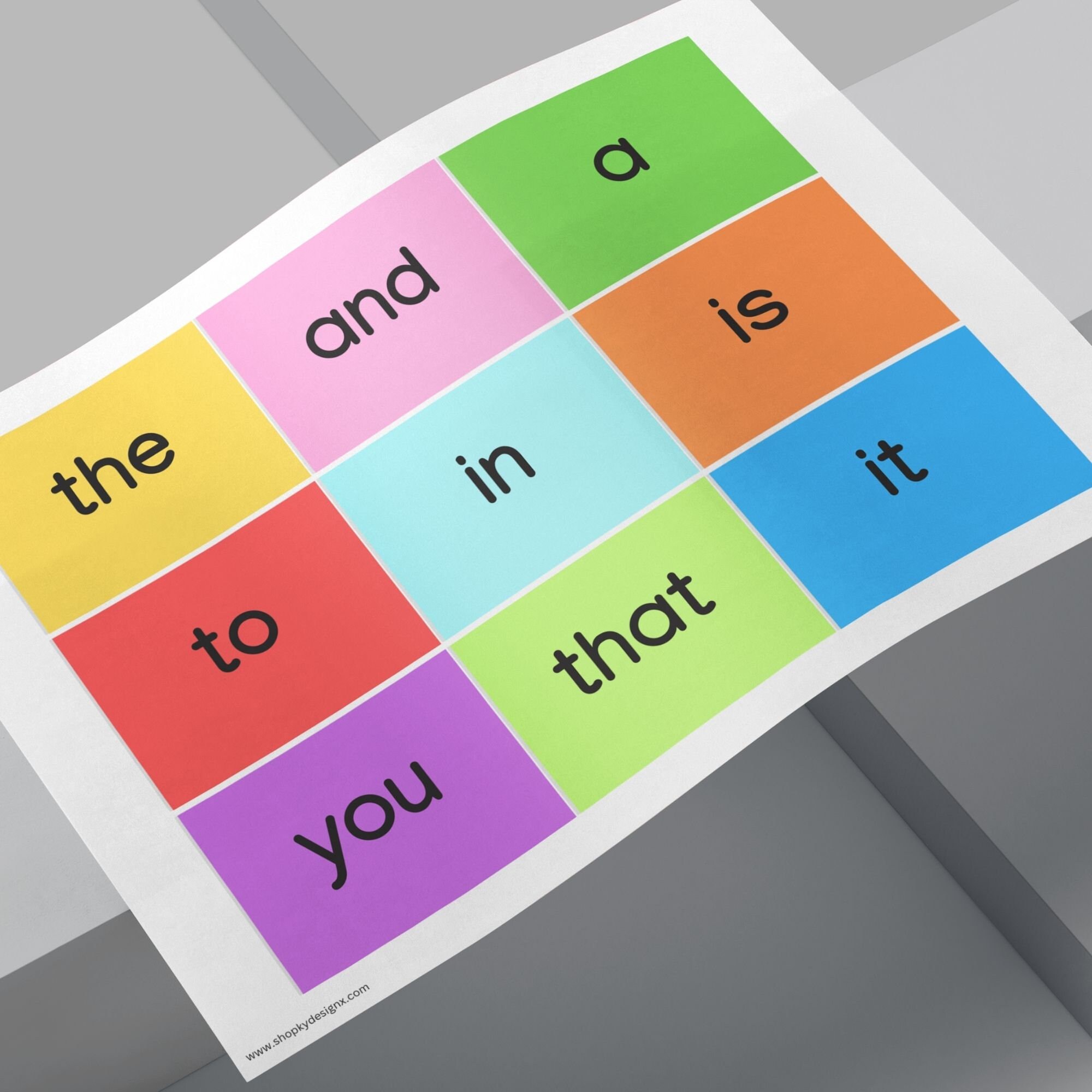 100 Printable High Frequency Flashcards / 100 Sightwords for ...