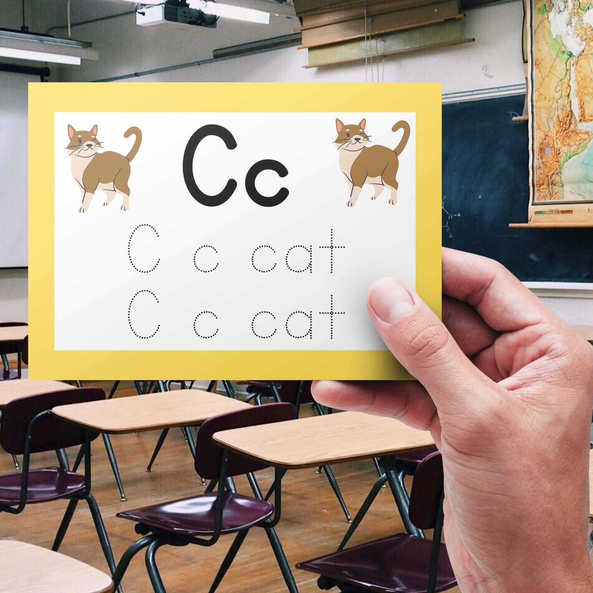 A4 Alphabet Flashcards, ALPHABET Tracing Cards, Letter Formation, Fine ...