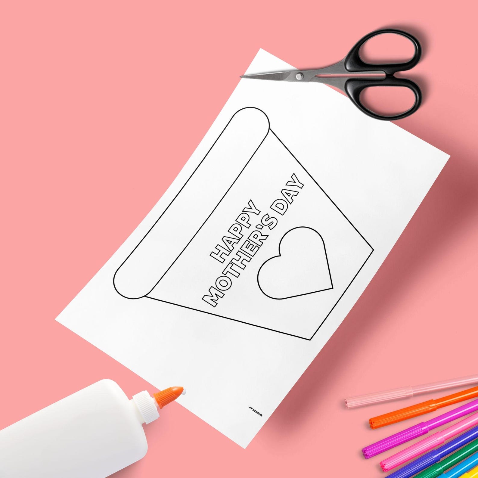 Printable Mothers Day Craft Activity - DIY Mother’s Day Gift for Kids ...