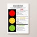 Printable Stop Light Behavior Chart Kids Behavior Chart Classroom ...