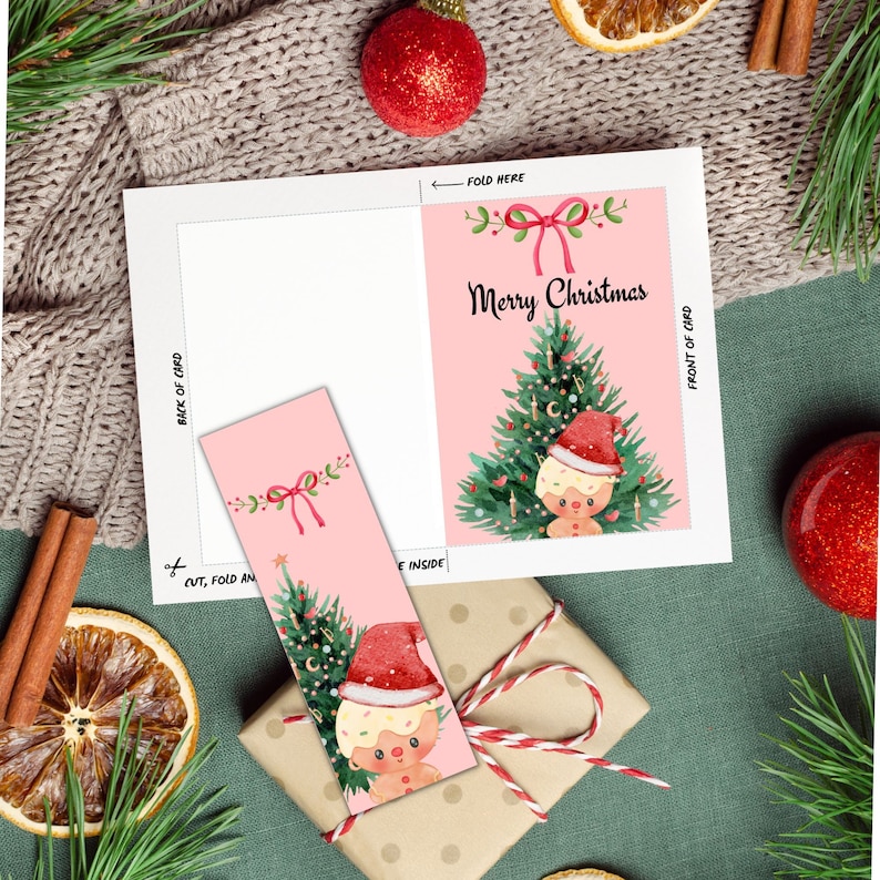 BUMPER PACK Printable Cute Christmas Cards and Matching - Etsy