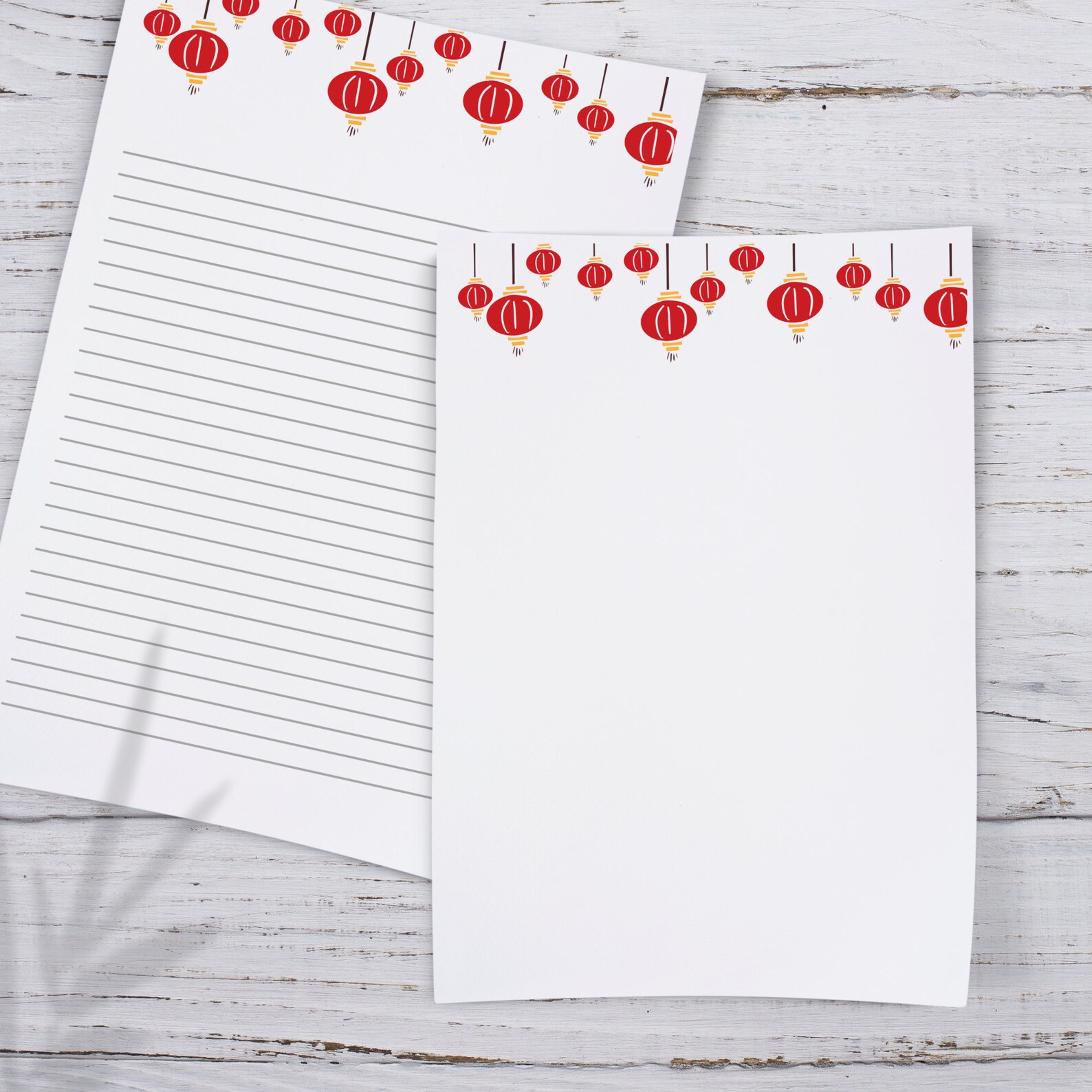Printable Chinese Stationary Paper A4, Chinese New Year Printables ...