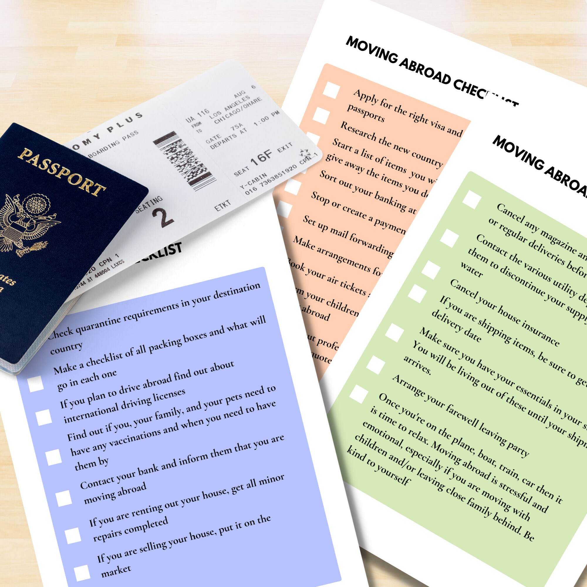 Printable Moving Checklist | Moving Abroad Checklist | Moving Abroad ...