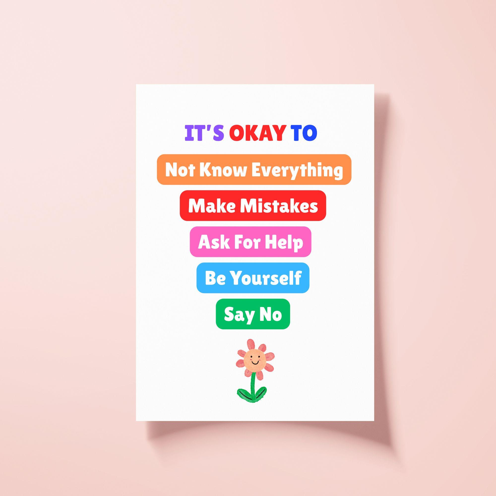 Printable Calming Corner Poster Bundle – Printable THINK Affirmation ...