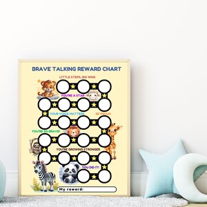 Printable Brave Talking Reward Chart for Kids, Children, Selective ...