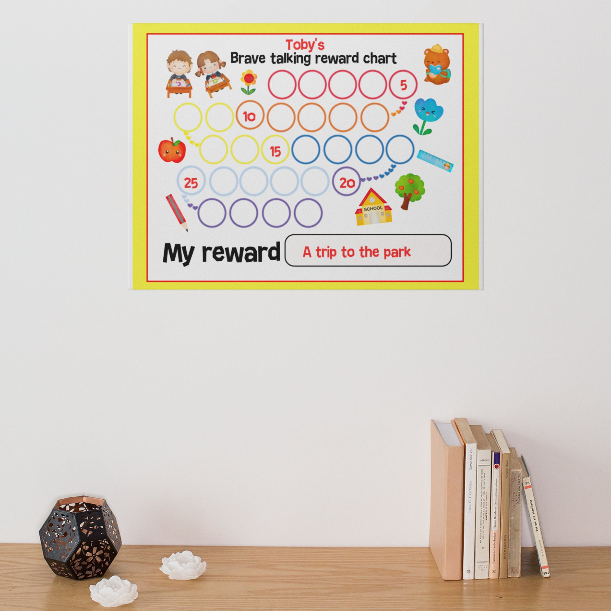 Printable Editable Brave Talking Reward Chart - Edit With Corjl ...