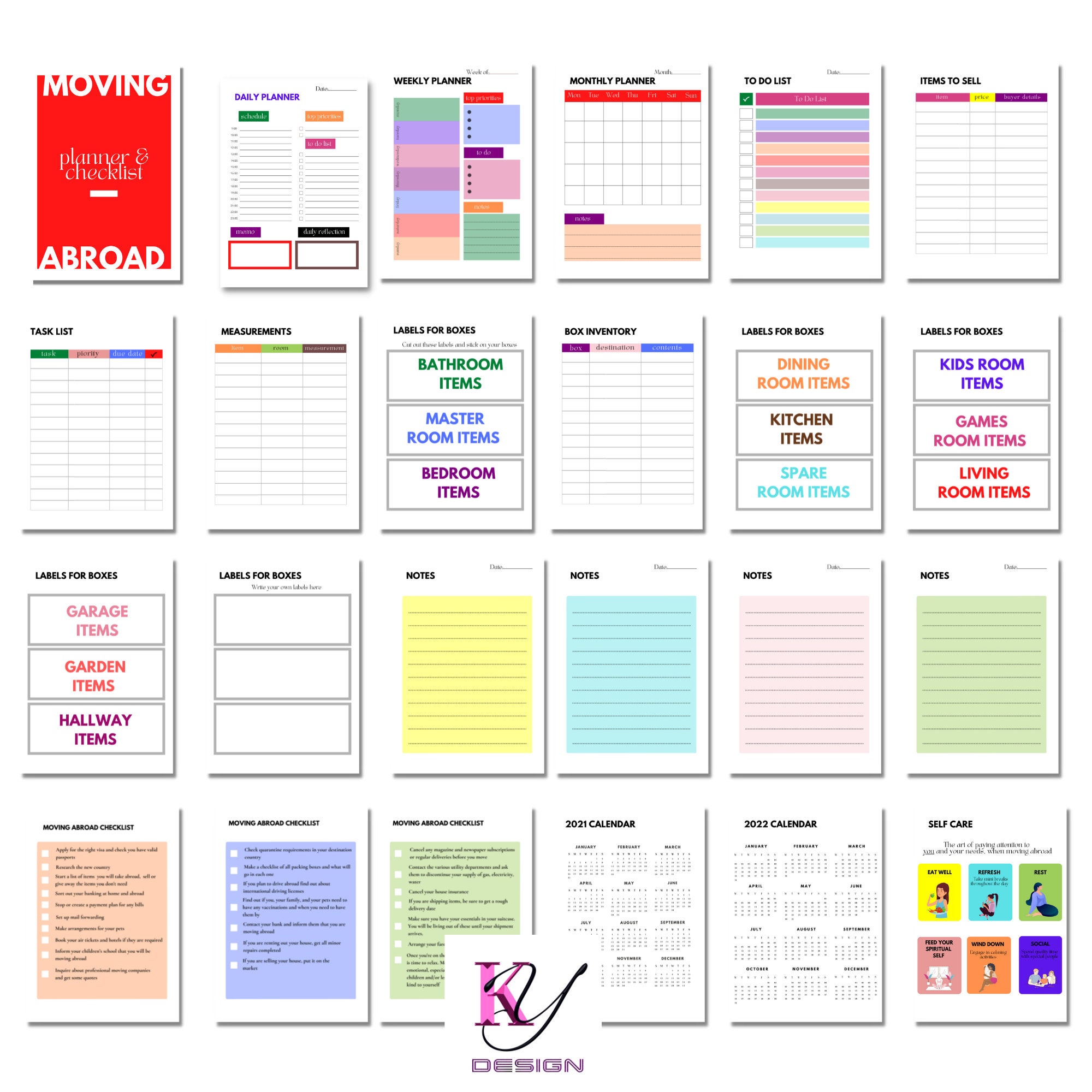 Printable Moving Checklist | Moving Abroad Checklist | Moving Abroad ...