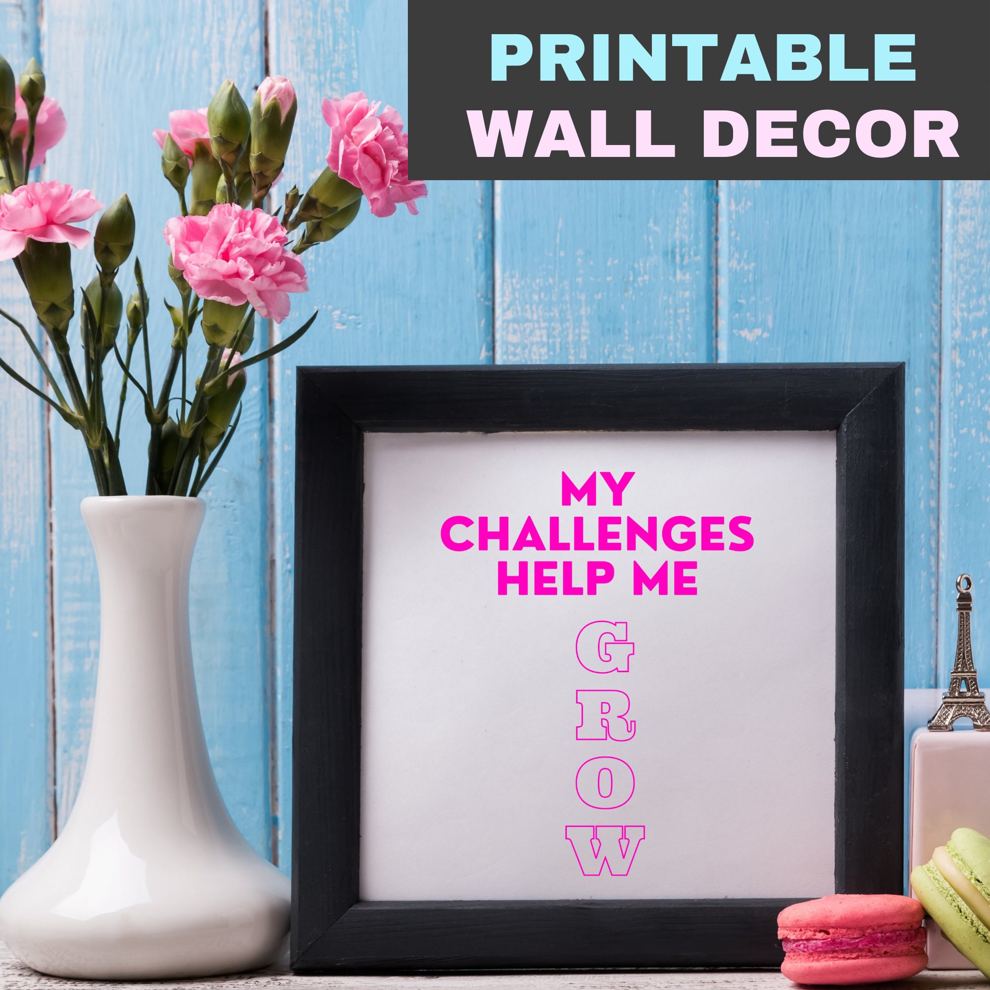My Challenges Make Me Grow, Wall Decor, Selective Mutism, Anxiety ...