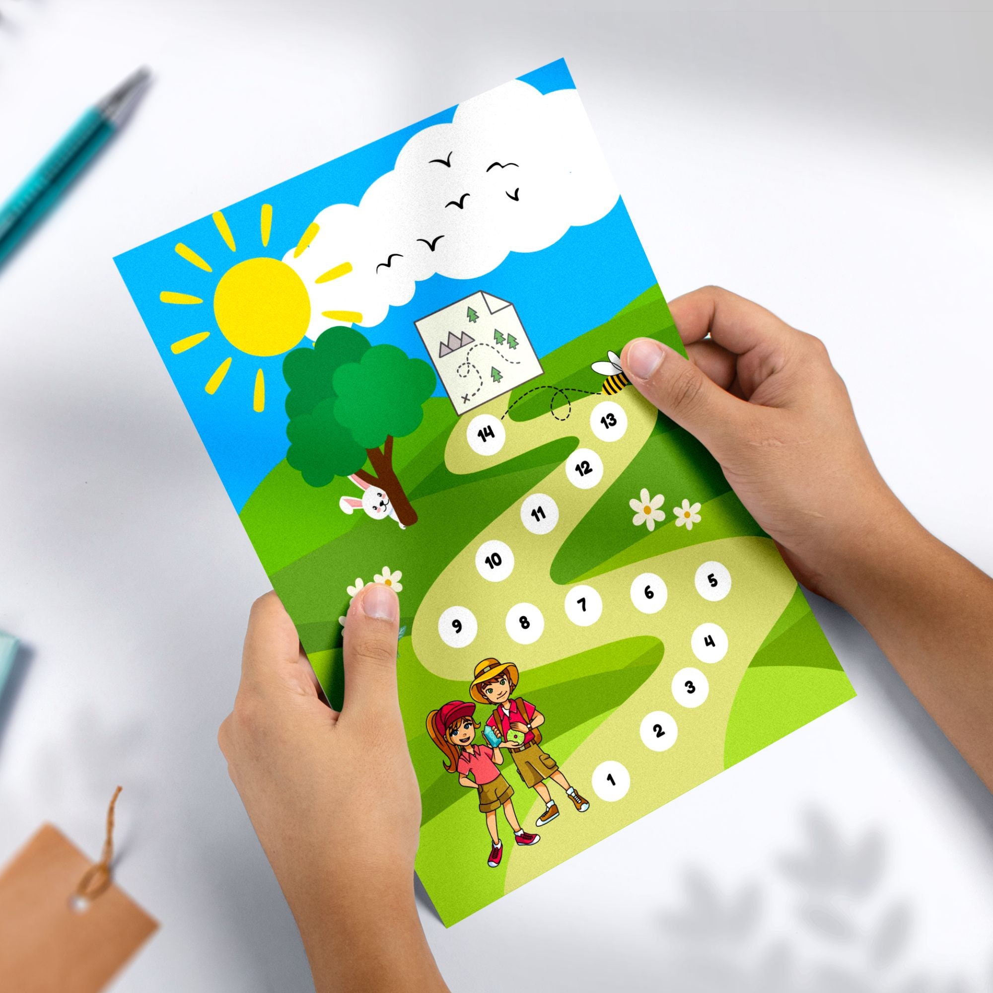 Printable Explorers Board Game for Kids / Printable Board Game Template ...