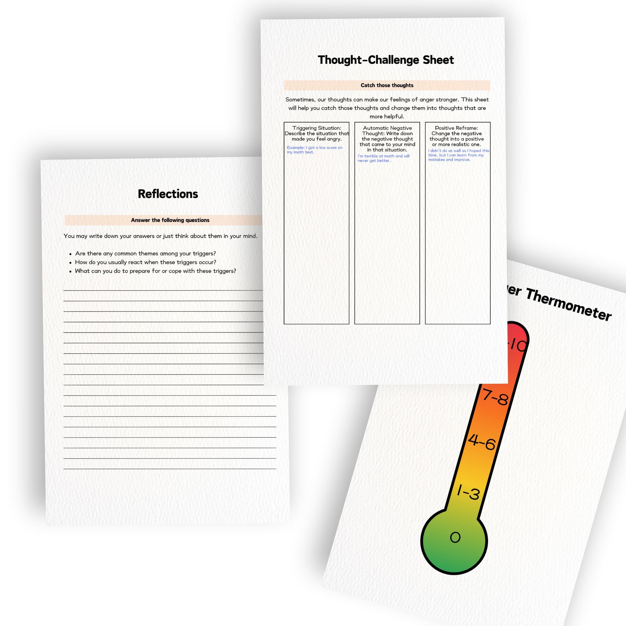 Printable Anger Management for Teens , Anger Worksheets, Temper ...