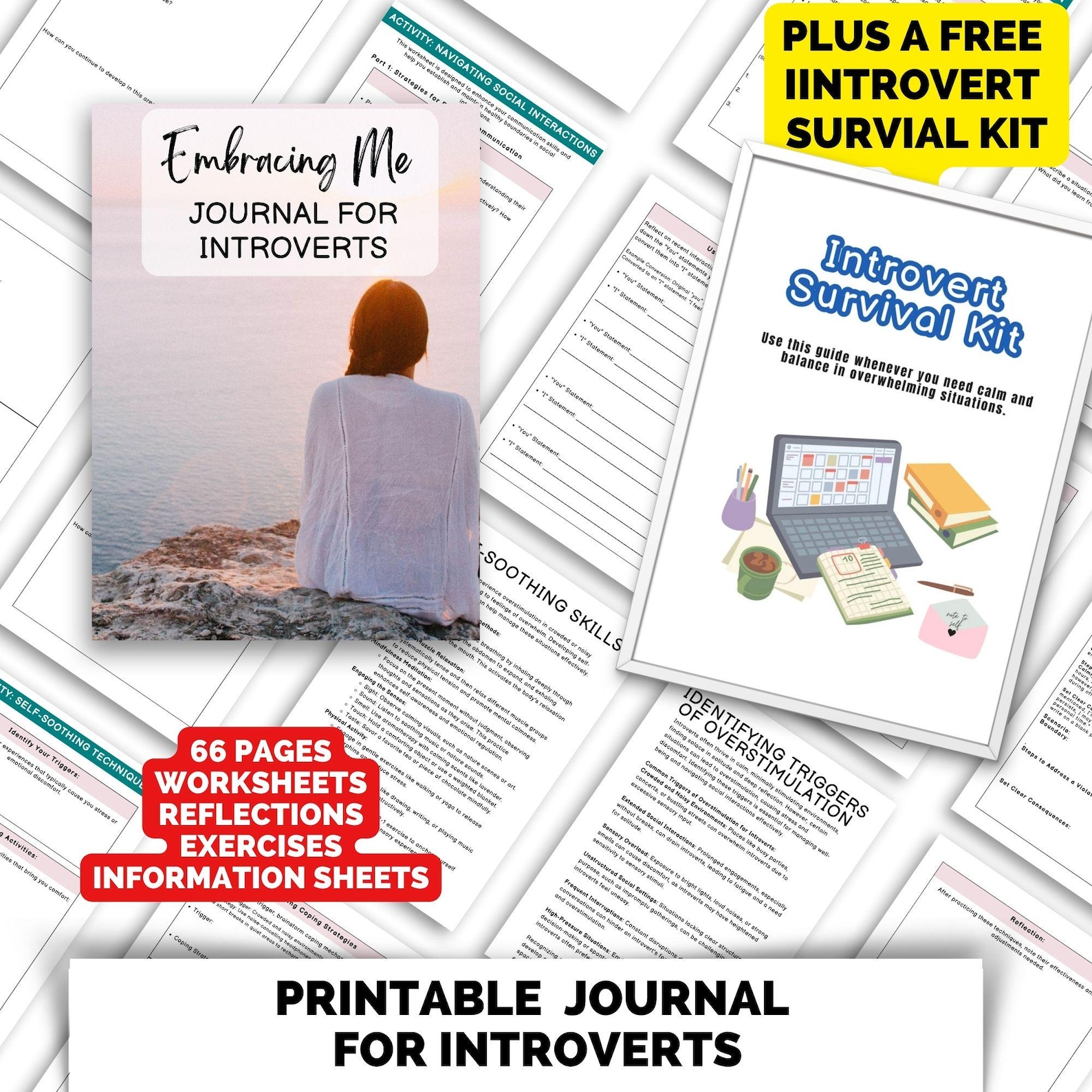 Printable Introvert Journal With Free Printable Introvert Survival Kit ...