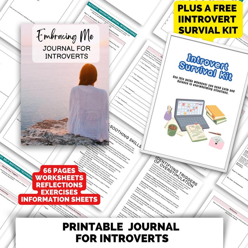 Printable Introvert Journal With Free Printable Introvert Survival Kit ...