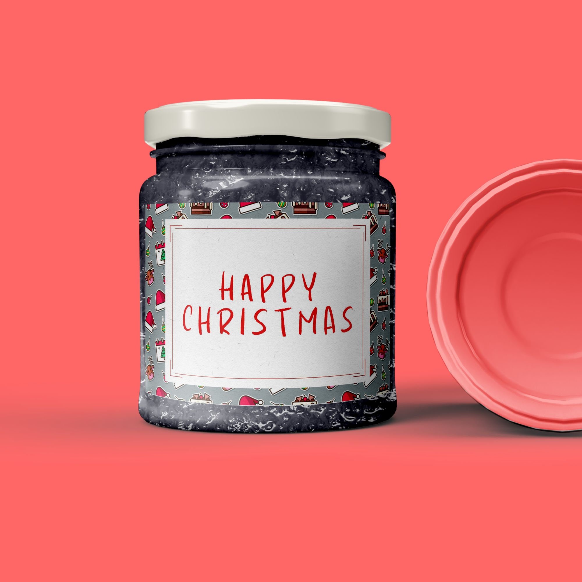 16 Printable Blank Festive Christmas Labels / Tags Christmas Jar Labels ...