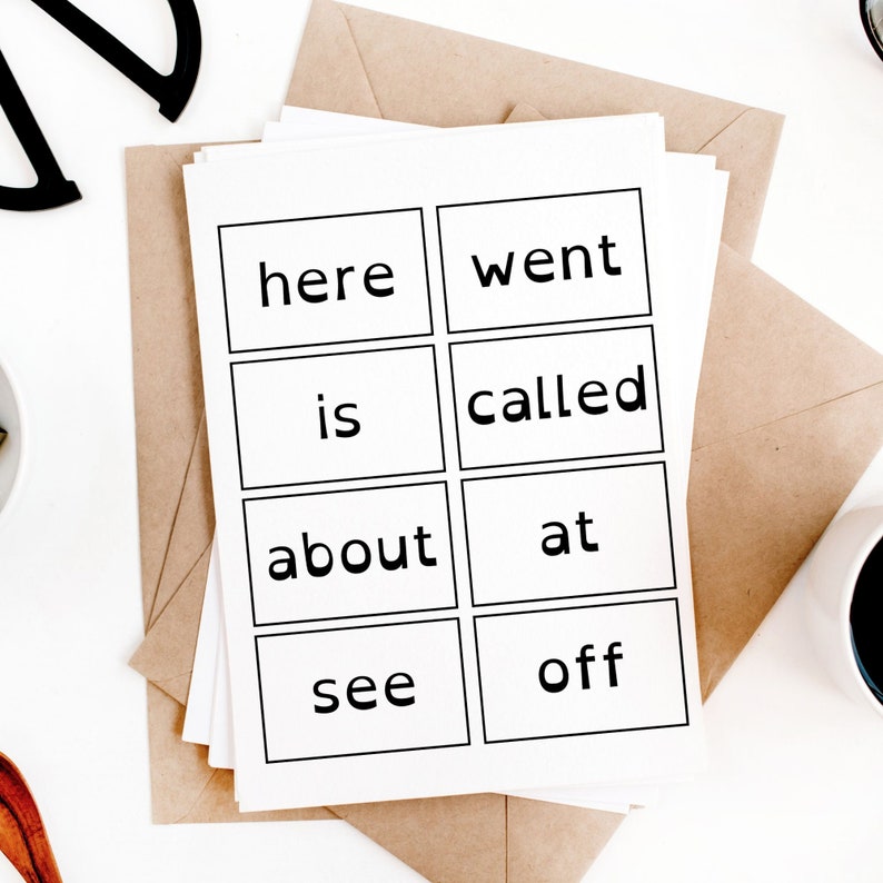 100 Printable High Frequency Flash Cards Dyslexia Learners, Open ...