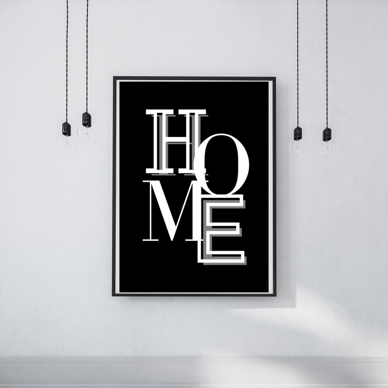 Home Sign, Home Printable, Home Print, Printable Wall Art, Home Word ...