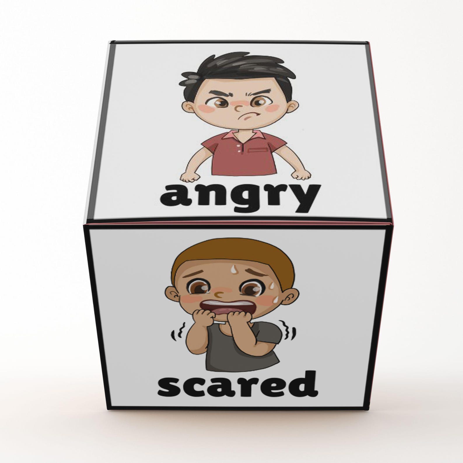 Printable Emotions Dice Cube, Feelings and Emotions Cubes, Printable ...