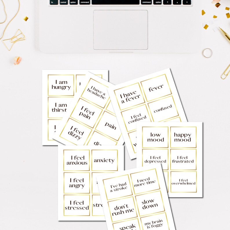 Printable Communication Cards for Stroke, Dementia, Non-verbal ...