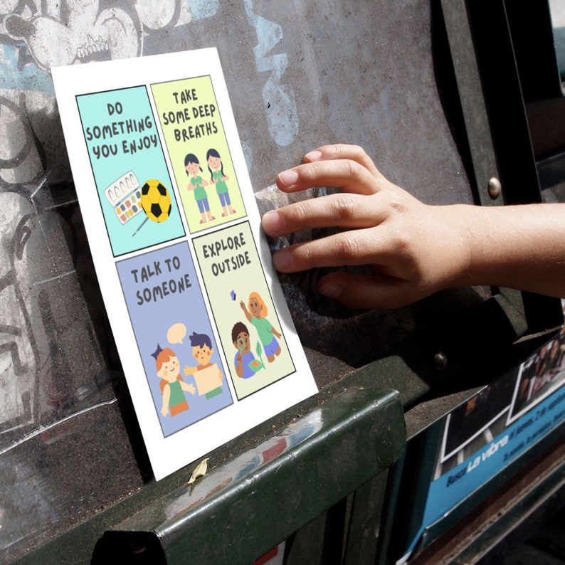 Printable Anxiety Coping Cards for Children, Reduce Anxiety Coping ...