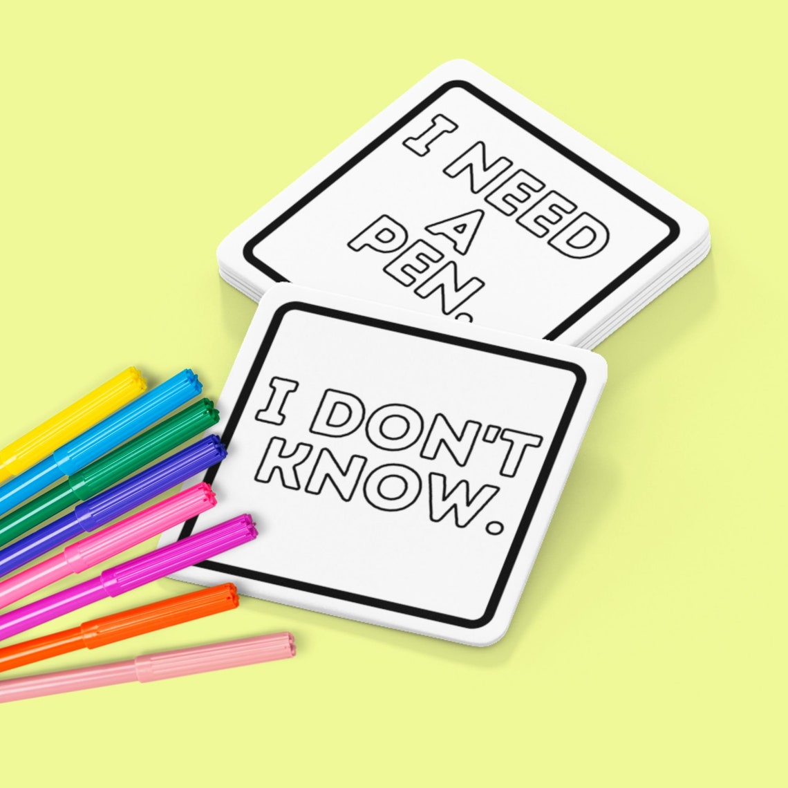 Printable Communication Cards, Selective Mutism, Autism, ADHD, Non ...
