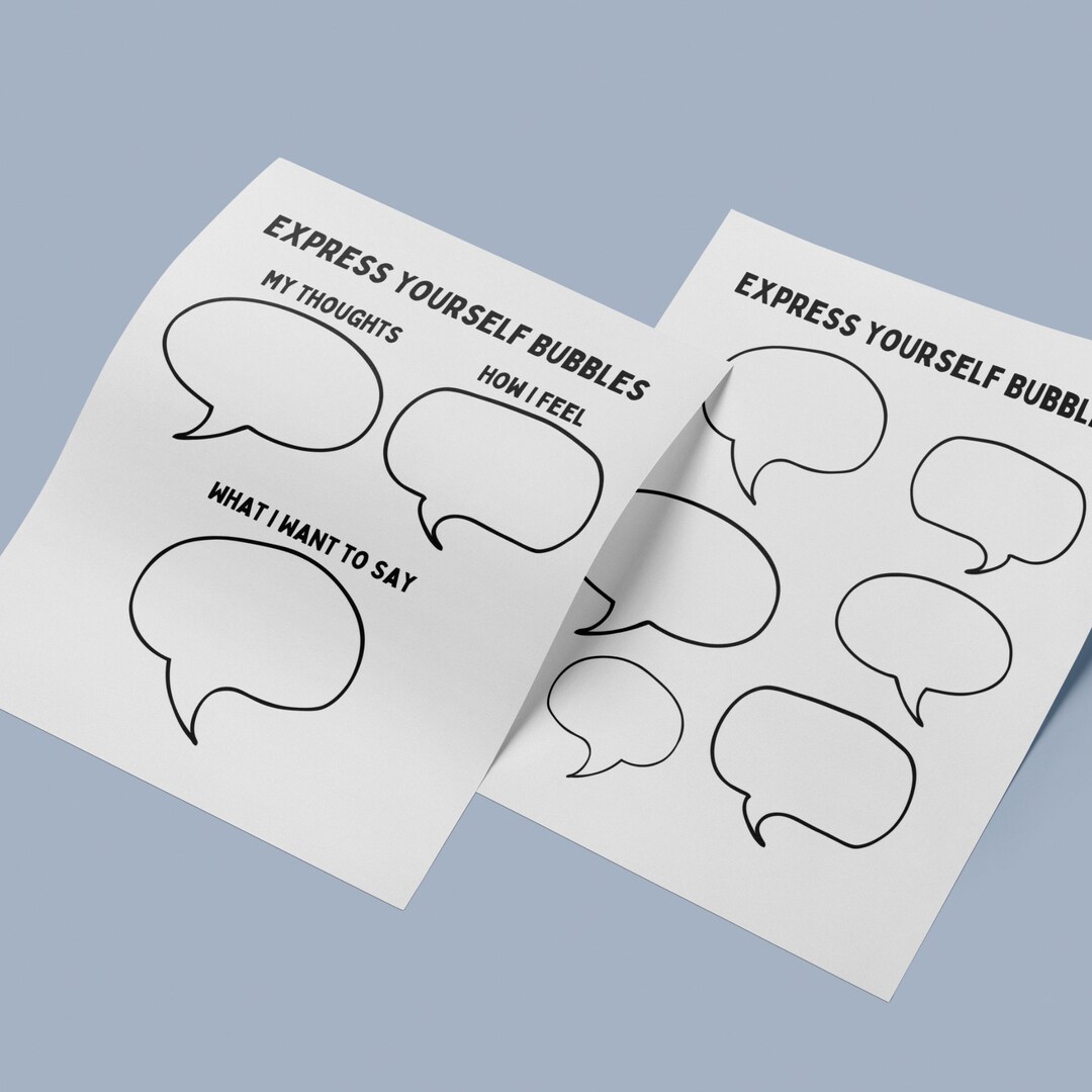 Printable Worksheets for Selective Mutism / Autism / Express Yourself ...