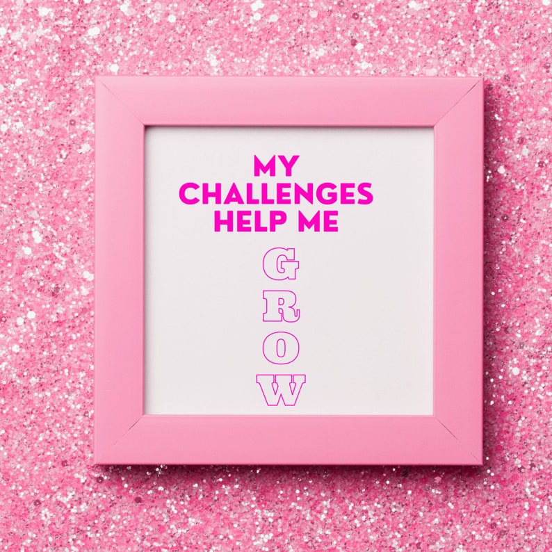 My Challenges Make Me Grow, Wall Decor, Selective Mutism, Anxiety ...