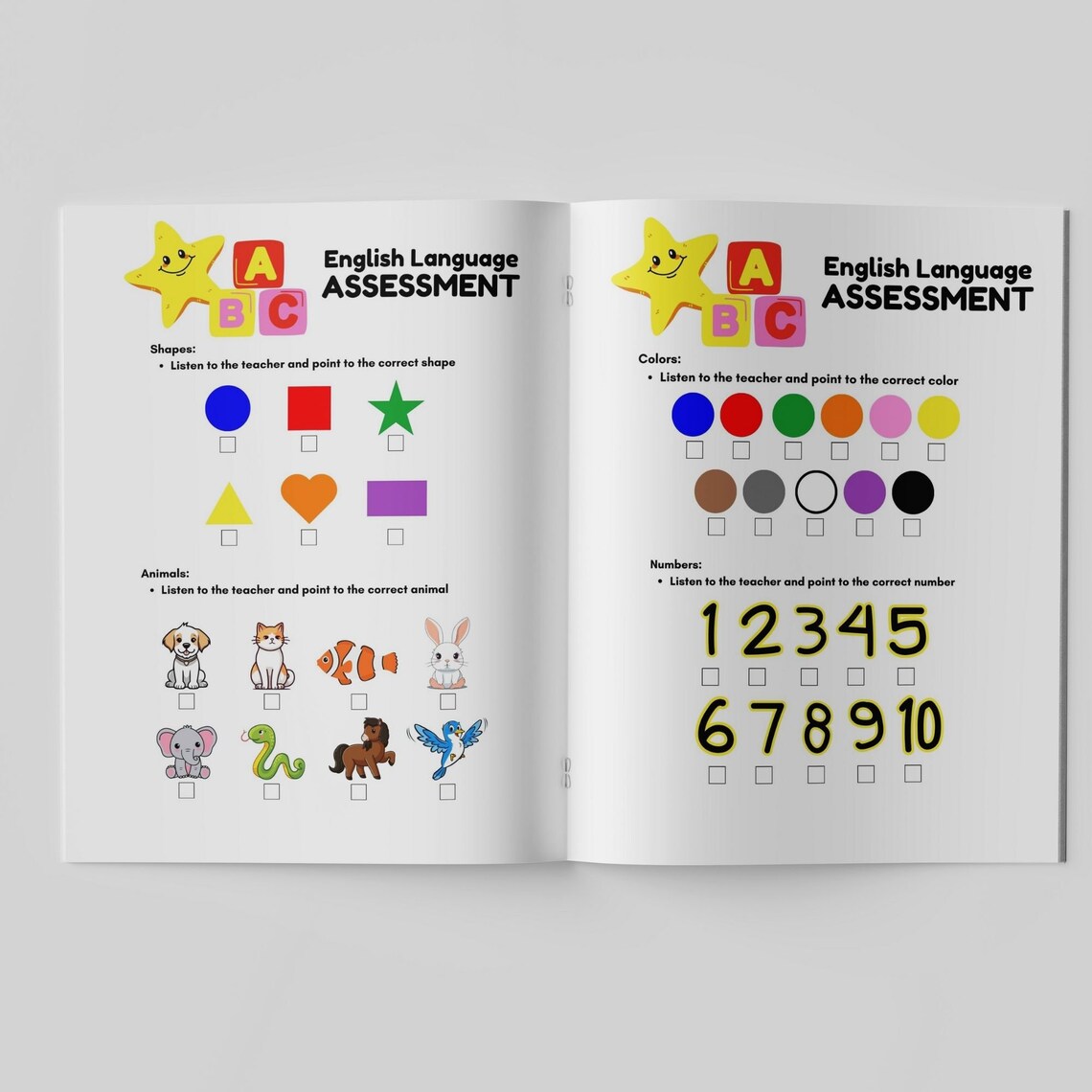 Esl Teaching Resources - English Language Assessment for Toddlers ...