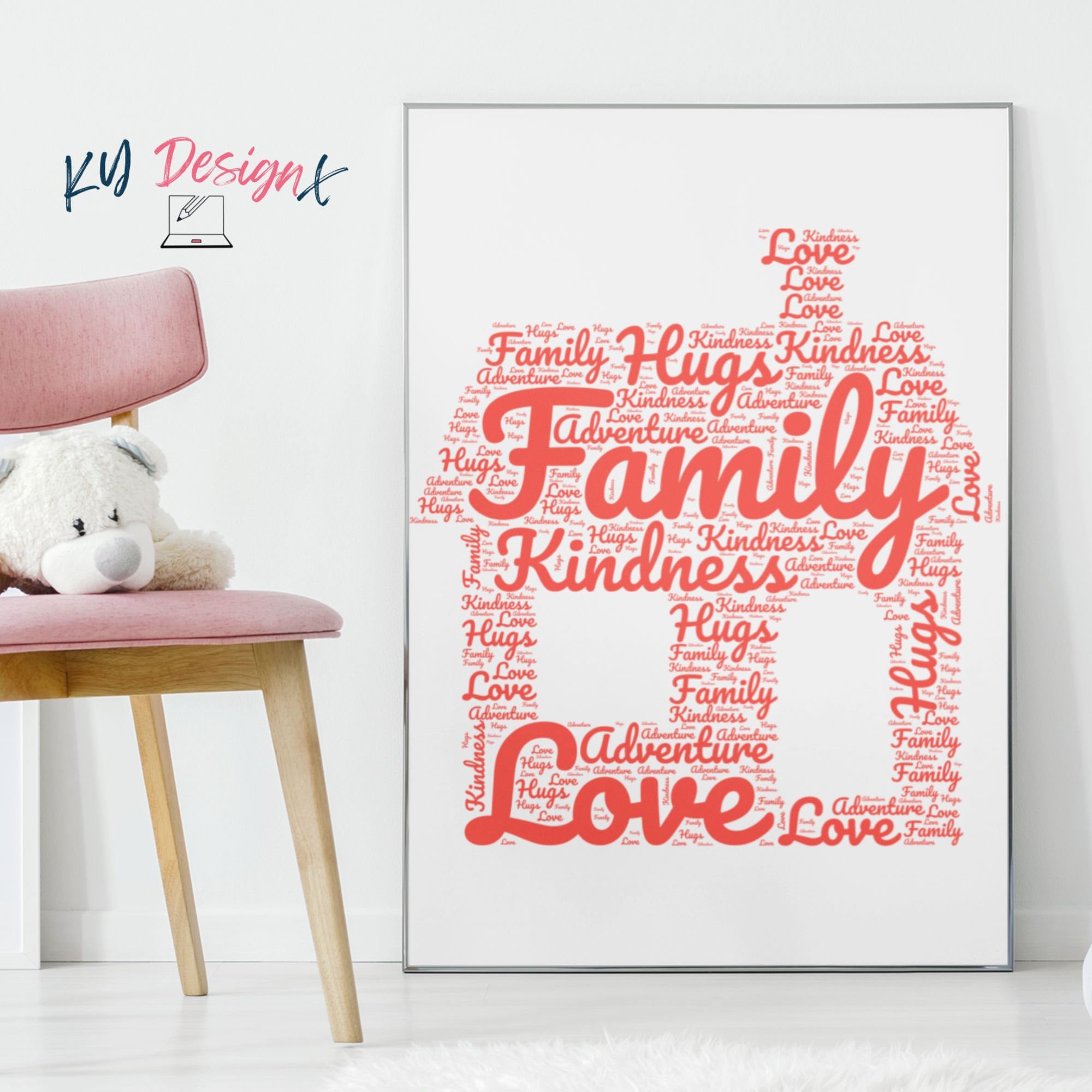 Printable Family Word Cloud Wall Art, Family Wall Art, New Home ...