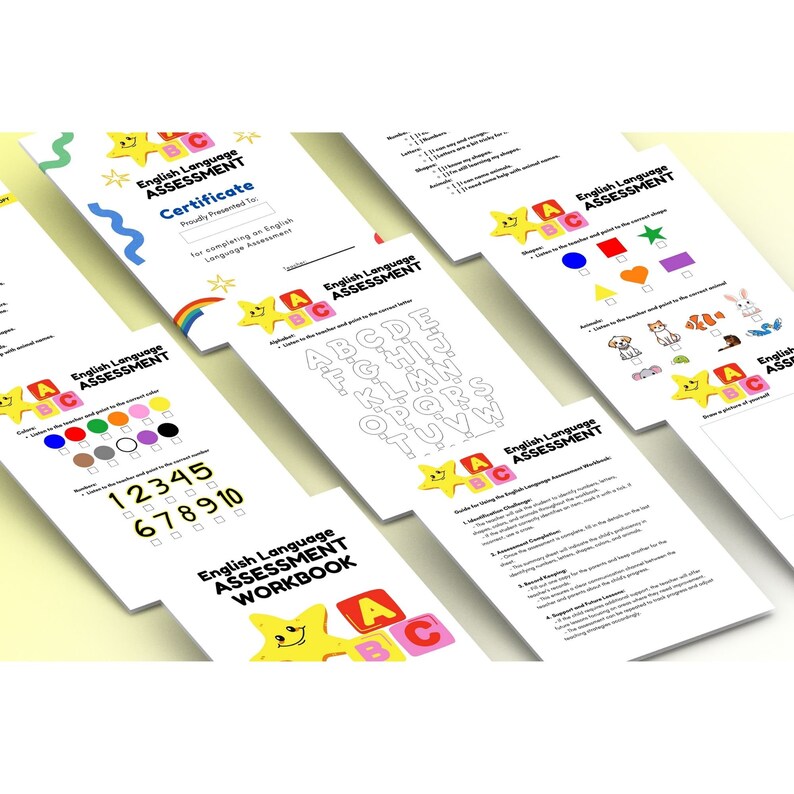 Esl Teaching Resources - English Language Assessment for Toddlers ...