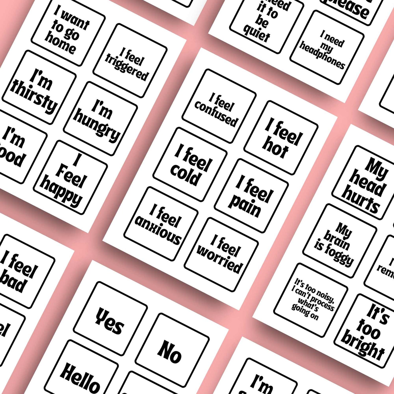 Printable Communication Cards for Selective Mutism, Anxiety, Autism ...