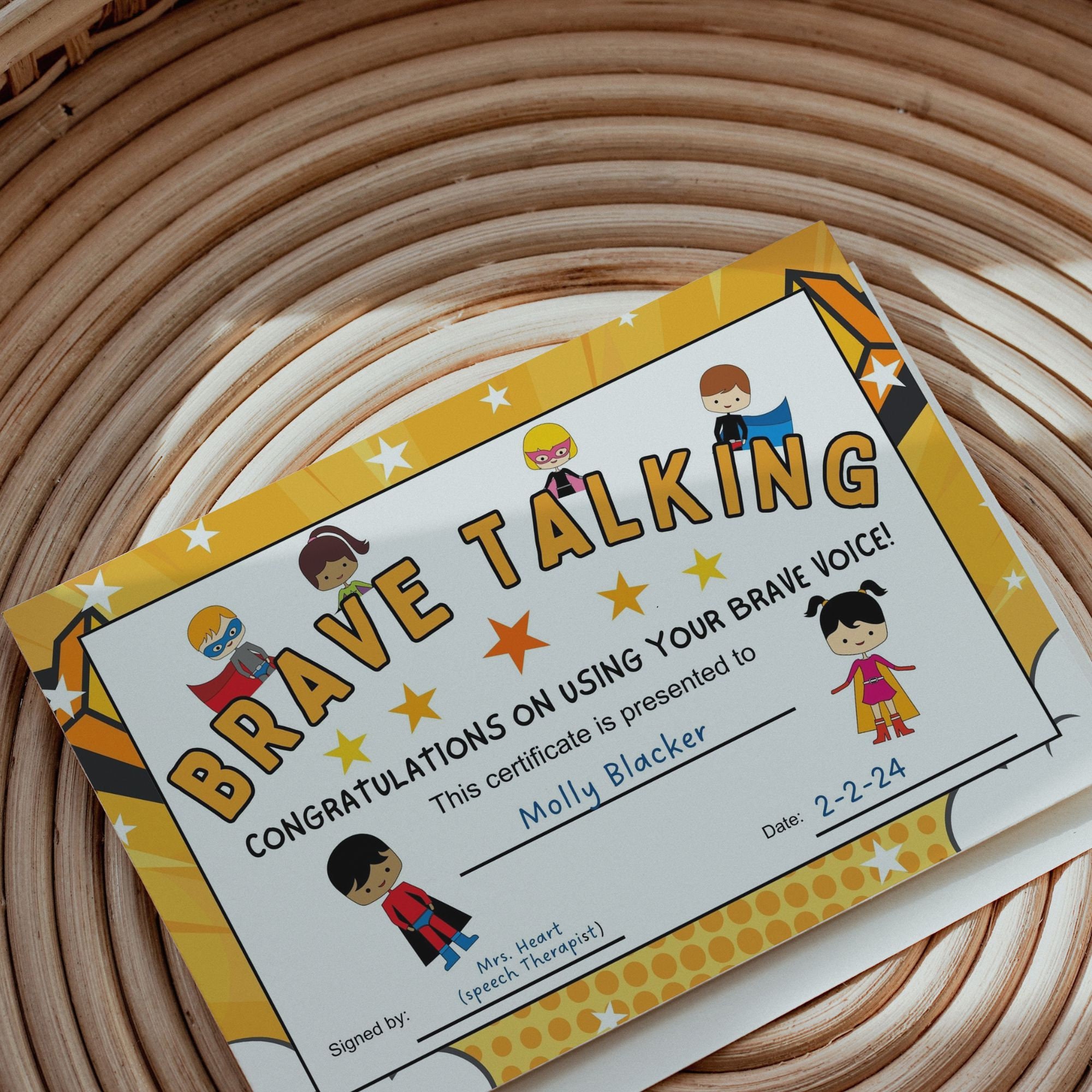 PDF Brave Talking Printable Certificate Selective Mutism Exposure ...