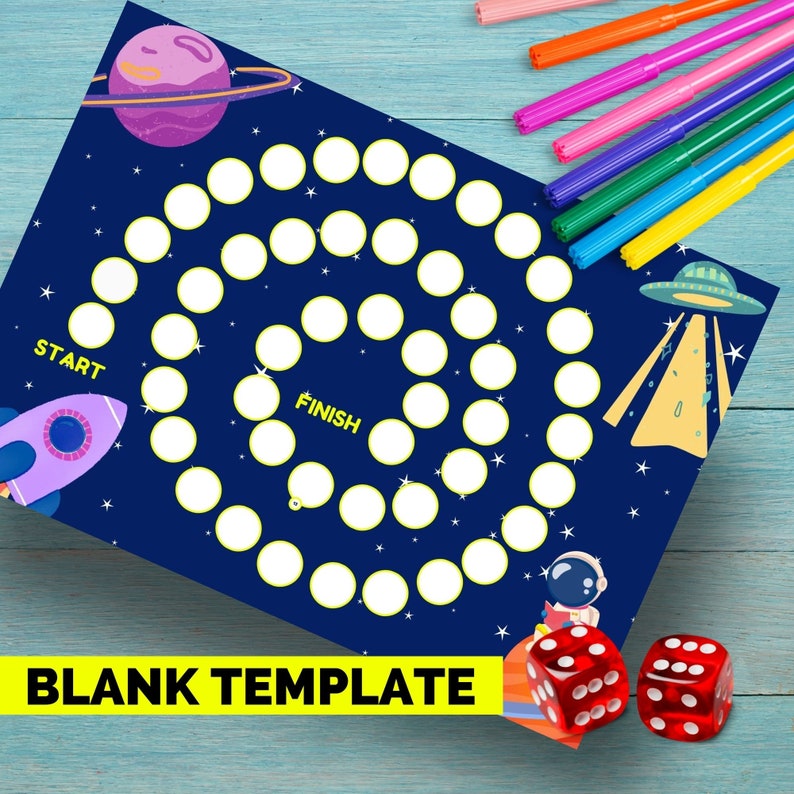 Space Printable Board Game, Family Board Game, , Printable Games ...