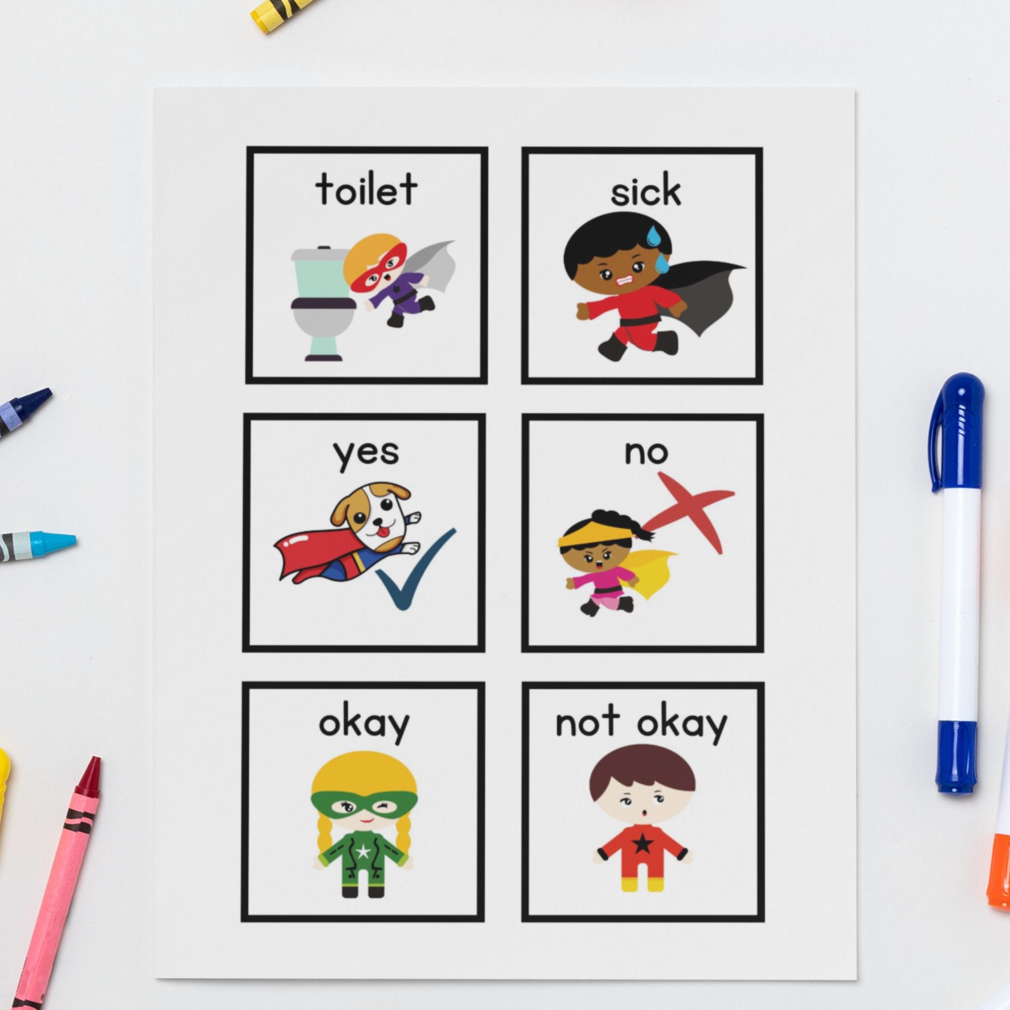 36 Printable Communication Cards for Children. Printable Communication ...