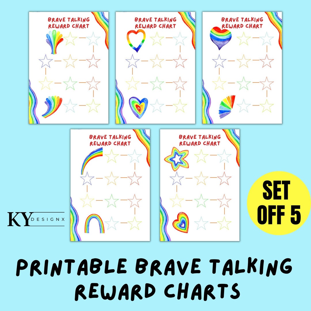 Printable Brave Ralking REWARD Chart for Children With Selective Mutism ...