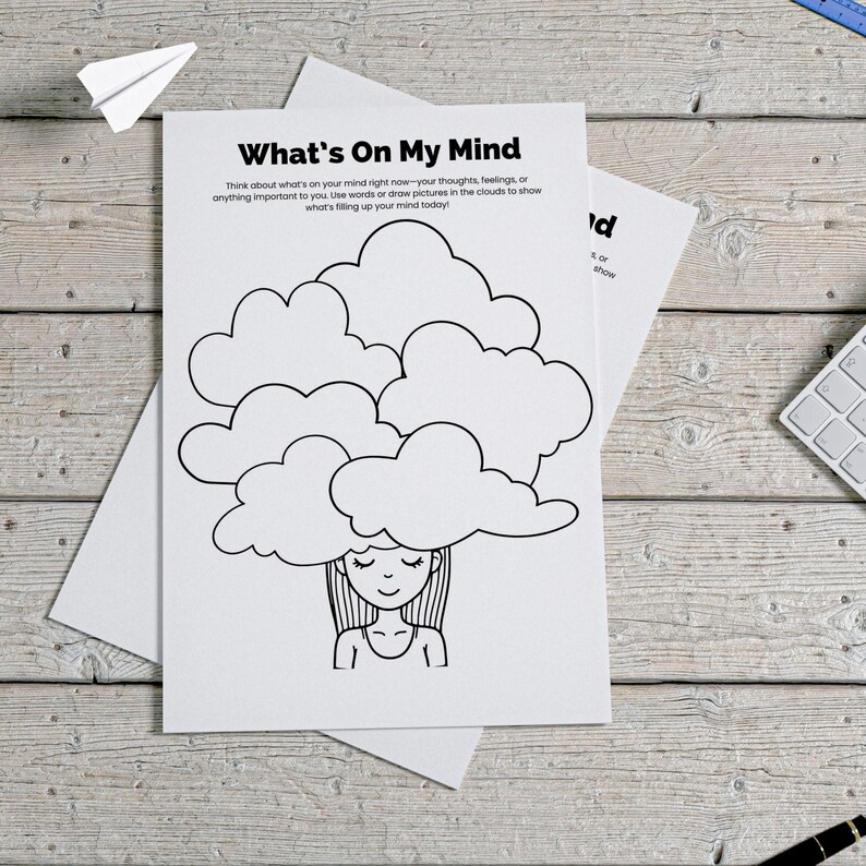 Emotional Expression Worksheet, Stress Management Tool, Autism-friendly ...