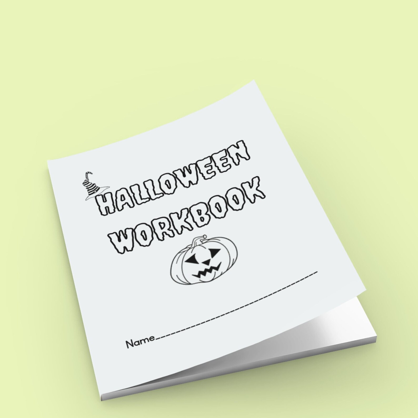 Printable Halloween Workbook, 31 Page Halloween Worksheets, Halloween ...