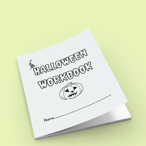 Printable Halloween Workbook, 31 Page Halloween Worksheets, Halloween ...