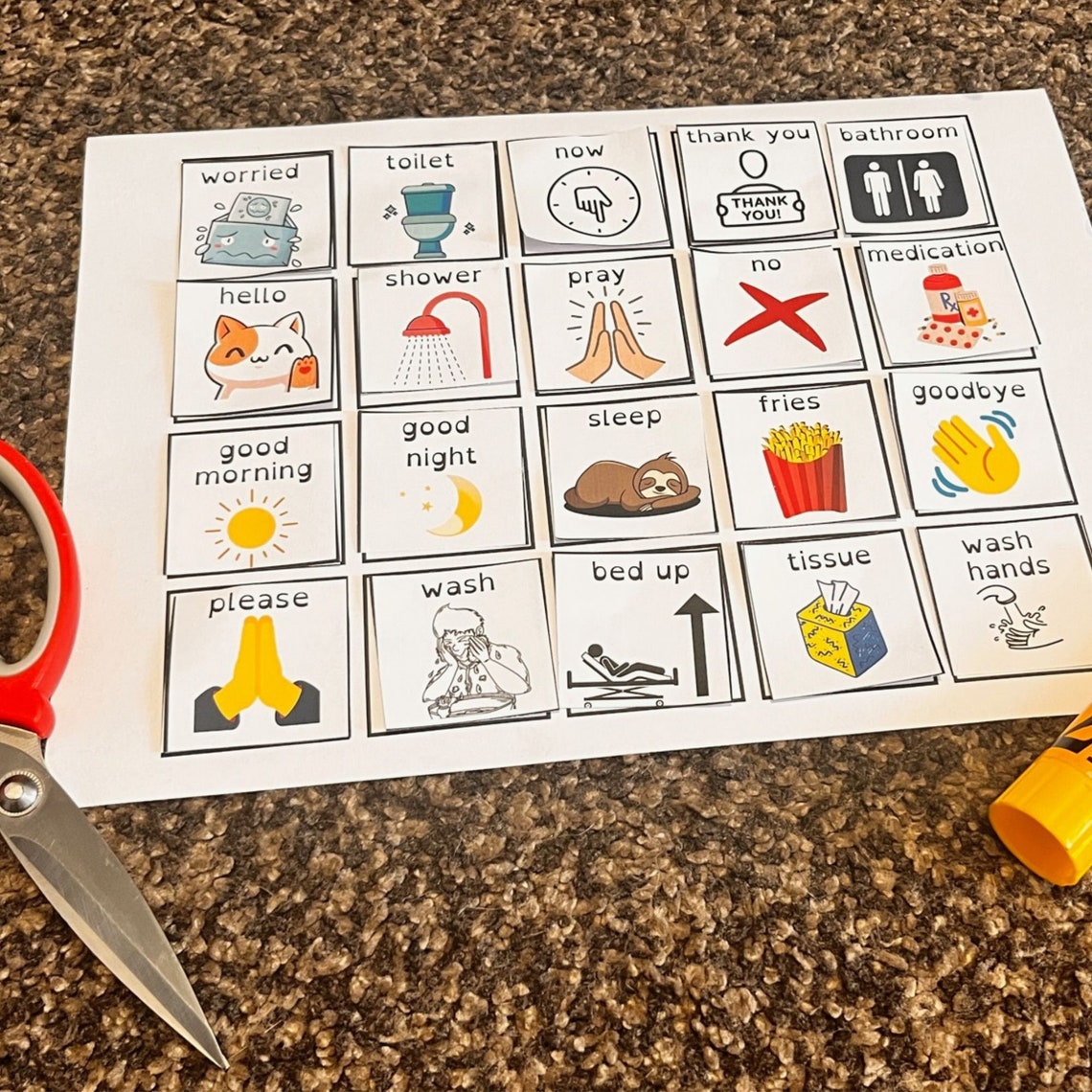 18 Printable Communication Boards / 177 Communication Cards With ...