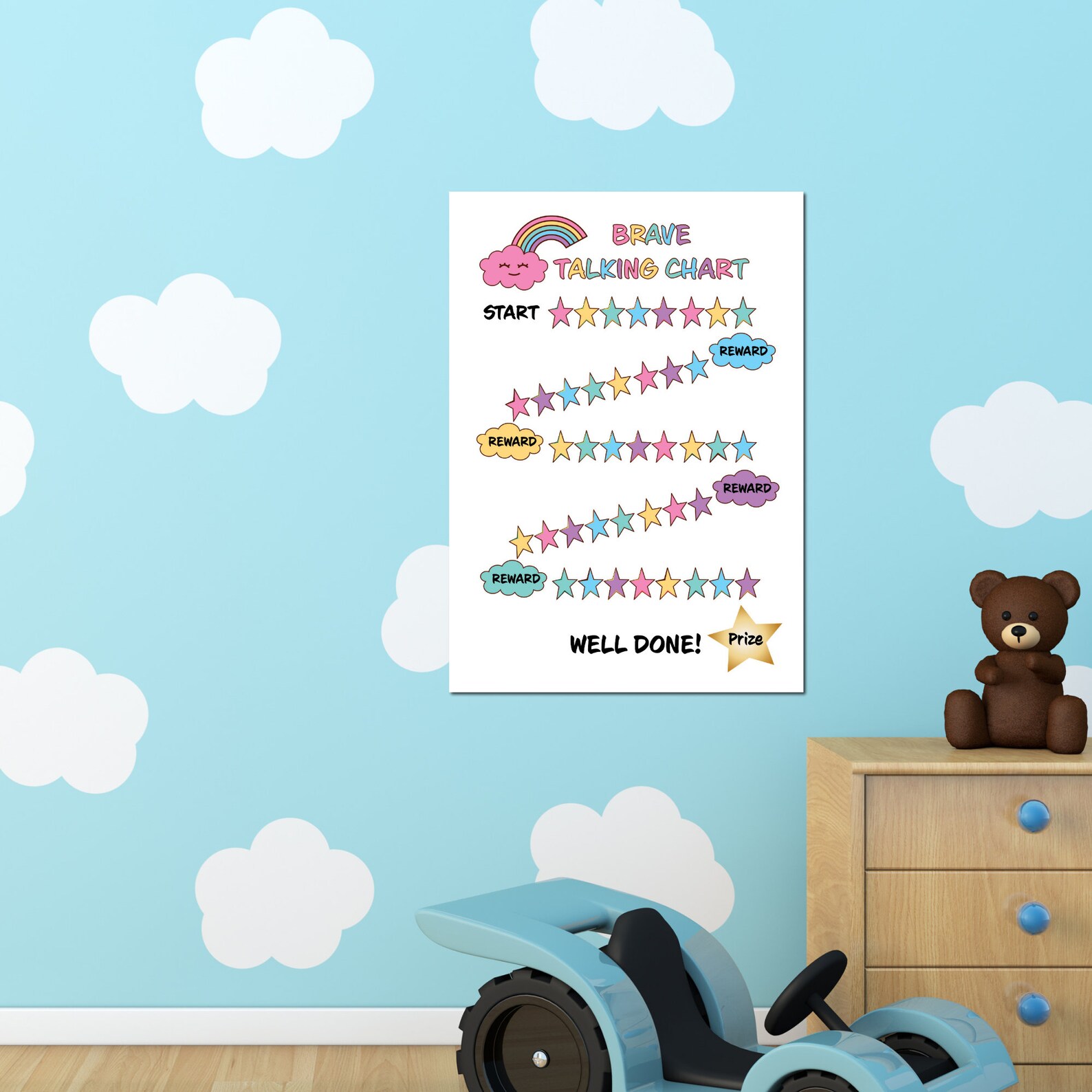 Printable Brave Speaking REWARD Chart Weekly for Non-verbal, Autism ...