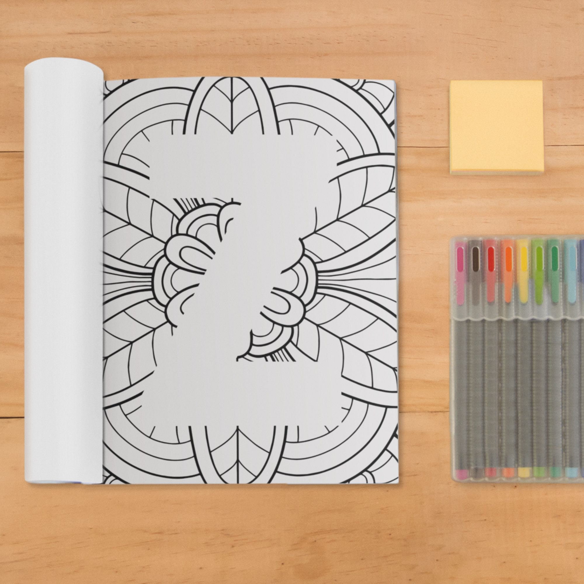 Printable Alphabet Mindfulness Coloring - Pages Adult Coloring Book ...