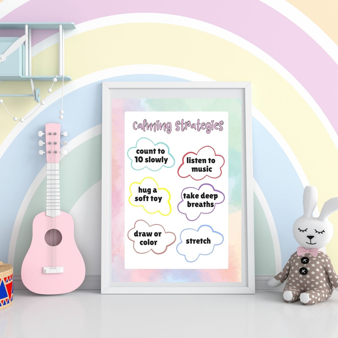 Printable Calming Strategies Poster Worksheet Kids Calm Down Corner ...