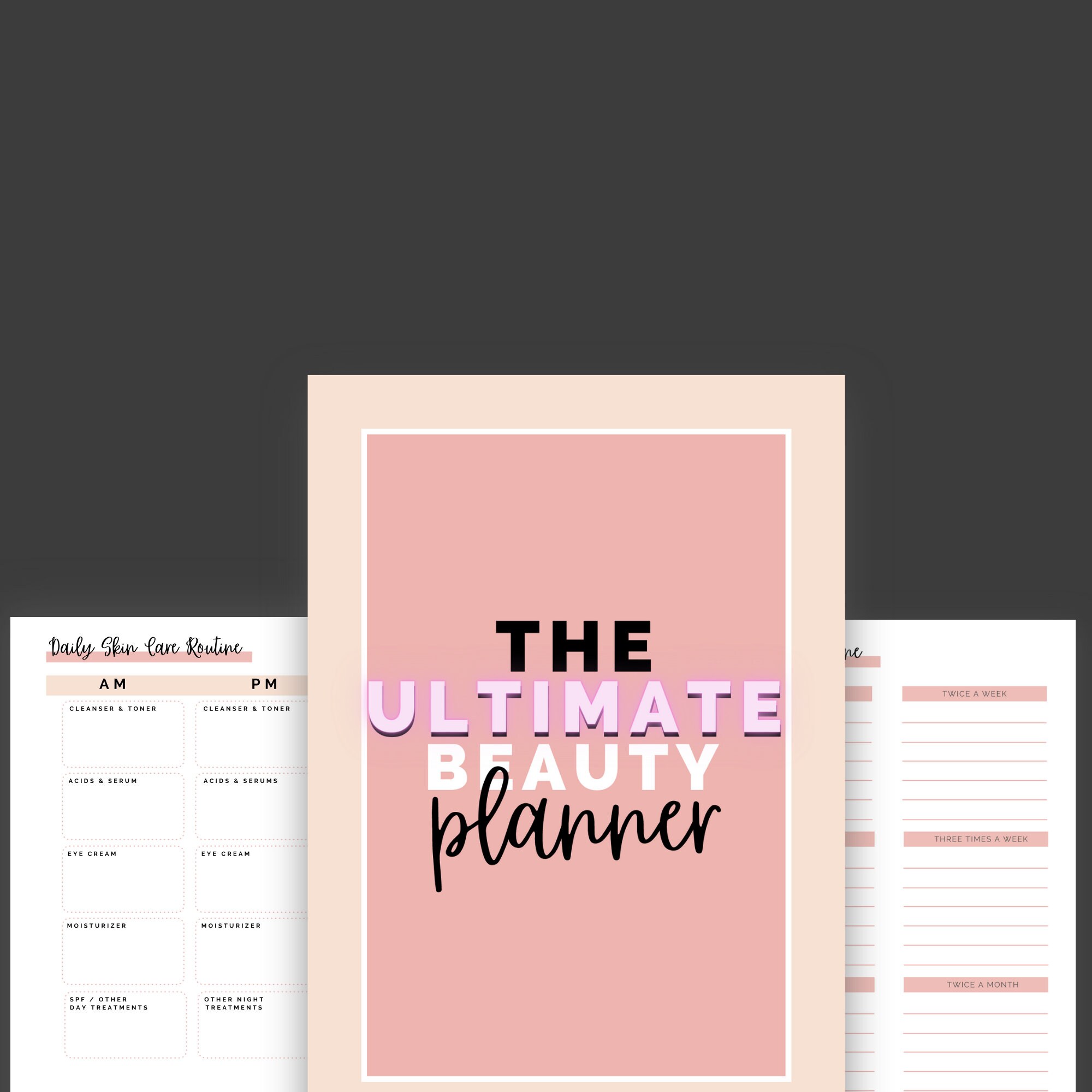 Skincare Routine Printable, BEAUTY Planner, Beauty Journal,skin Care ...