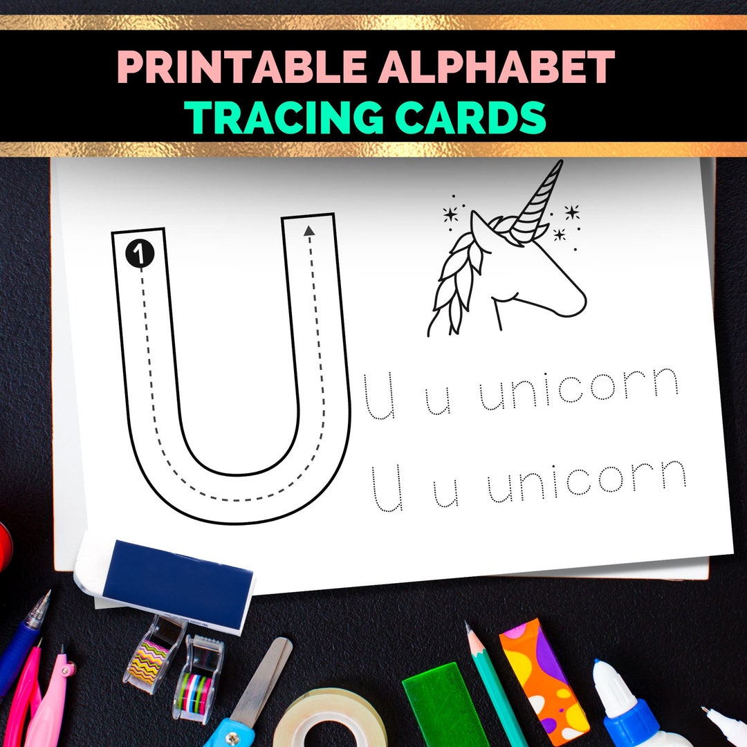 ALPHABET Tracing Worksheets, Fine Motor Development, Letter Formation ...