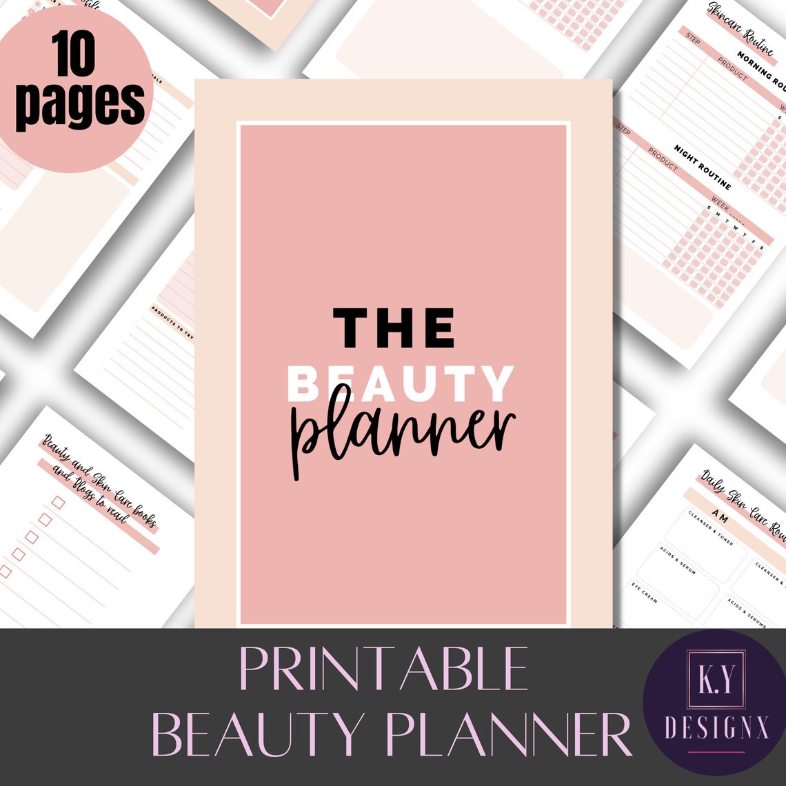 Skincare Routine Printable, BEAUTY Planner, Beauty Journal,skin Care ...